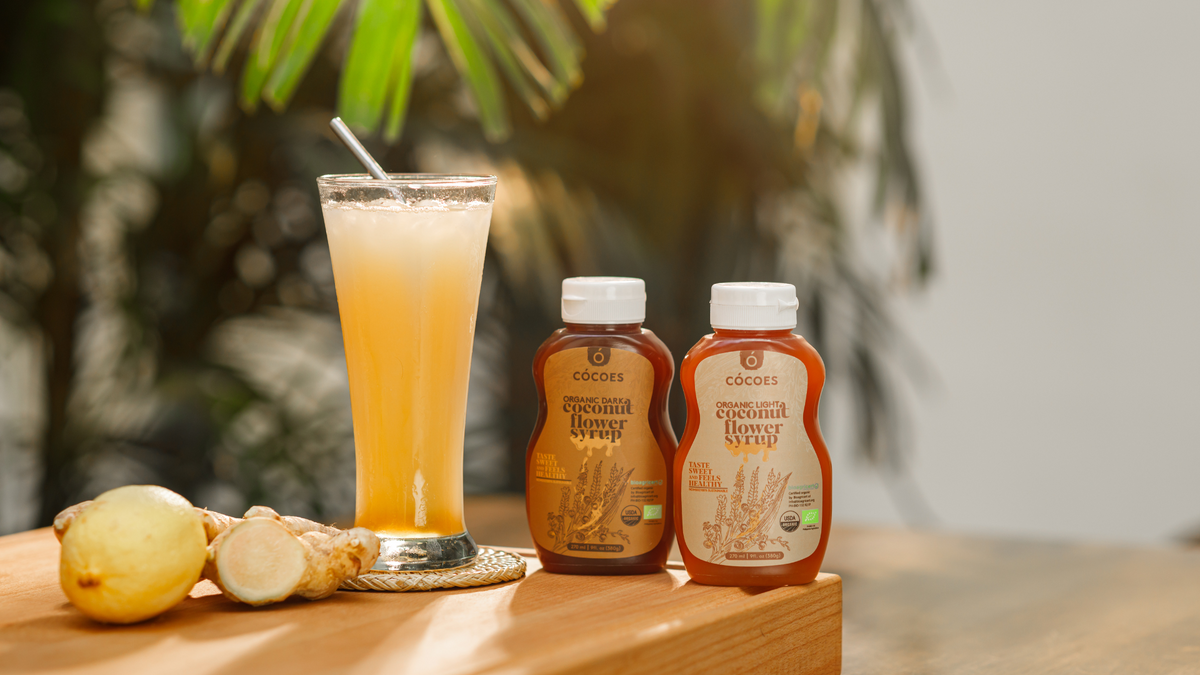 Ginger Lemonade With COCOES Syrup – CÓCOES